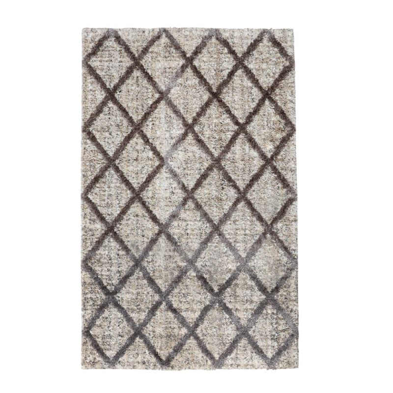 Carpet Bombay, polyester, grey/white, 120x180 cm | Megatek