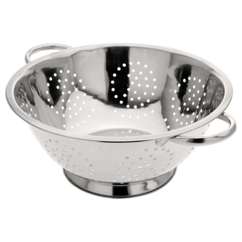 Pasta colander, stainless steel, silver color, Dia. 24 x H 1