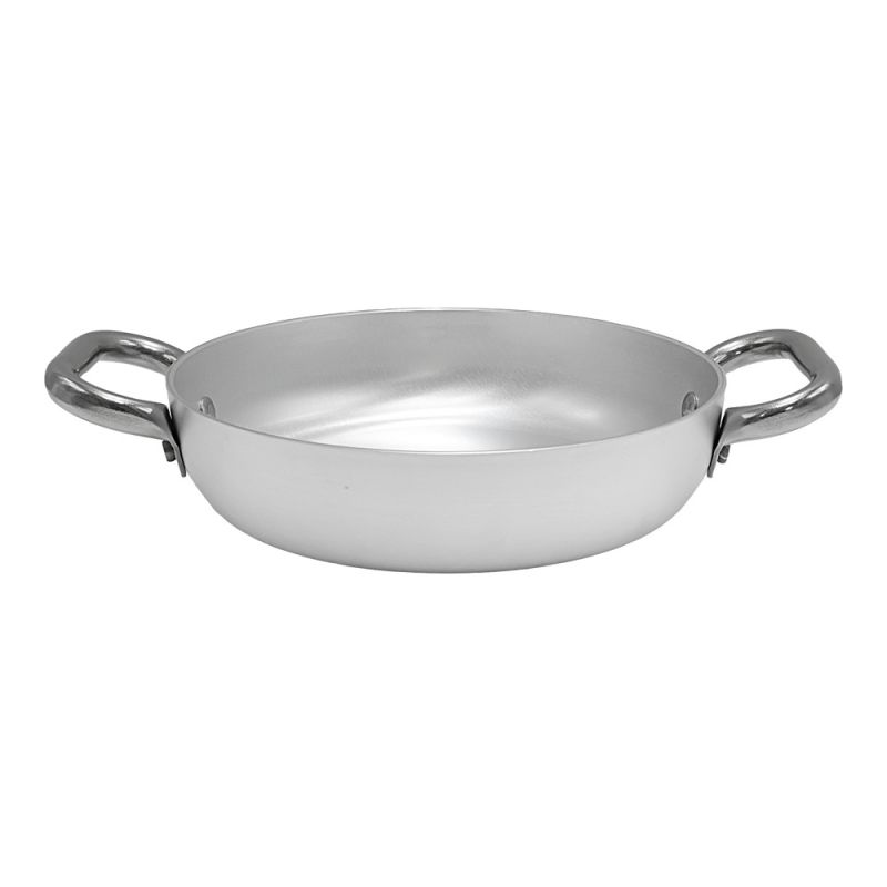 Pan with two handles Agnelli, aluminium, silver color, Dia.