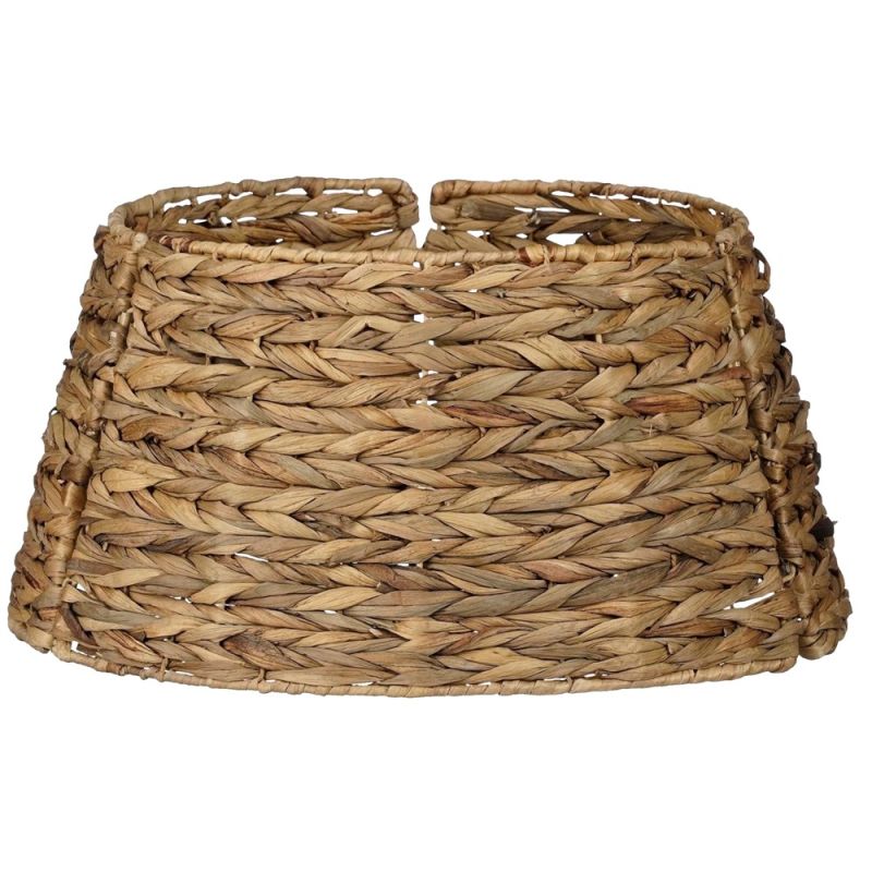 Tree base, textile, natural color with gold, h26xd51cm | Meg