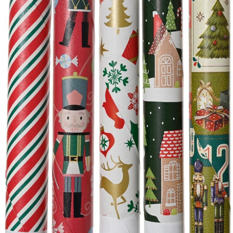Christmas wrapping paper, different colors, L.200cm x W.70cm