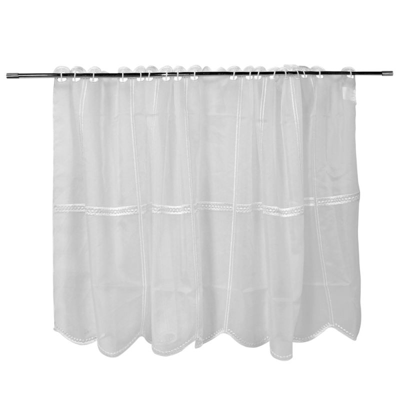 Perde me ekstrafor, poliestër, e bardhë, 145x60 cm | Megatek