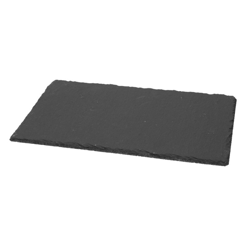 Flat slate, Size: 30x20 cm, Color: Black, Material: Stone