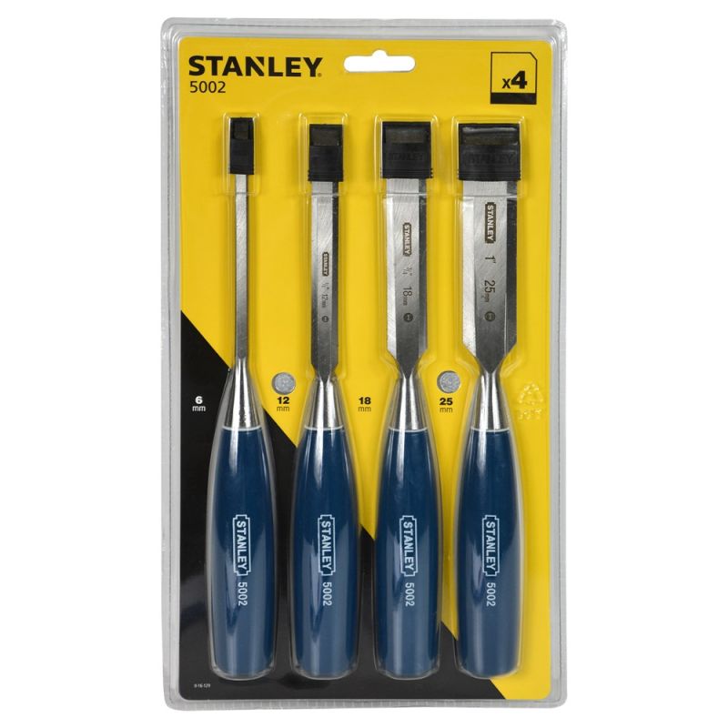 Set of wood chisels, Stanley, 6 mm, steel | Megatek