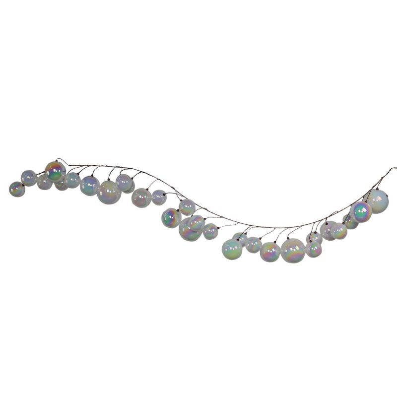 Decorative garland candy, plastic, white, H15 cm | Megatek