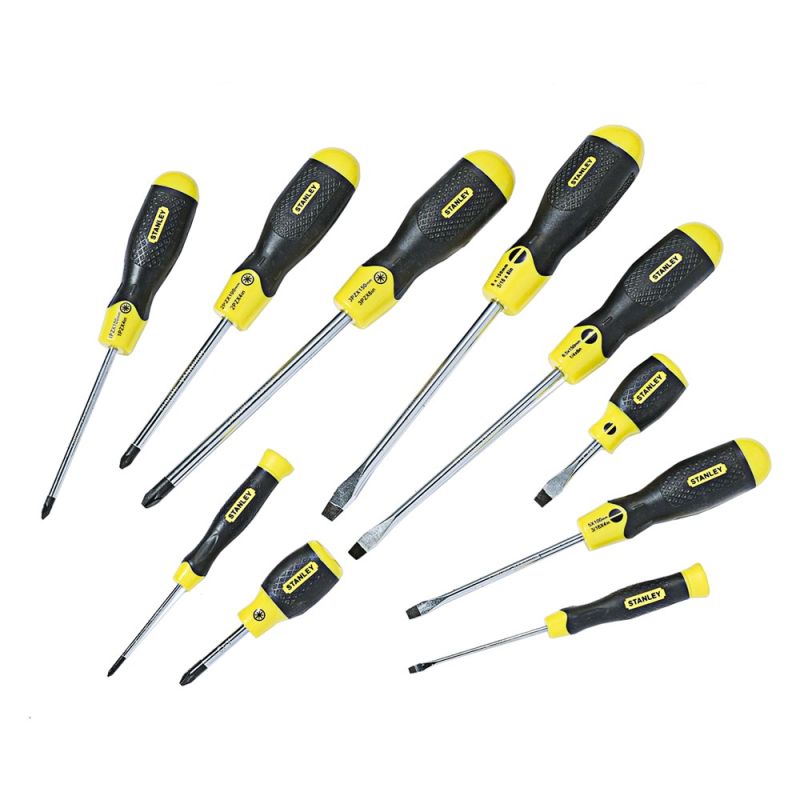 Screwdrivers 10pcs, STANLEY, chrome-vanadium | Megatek
