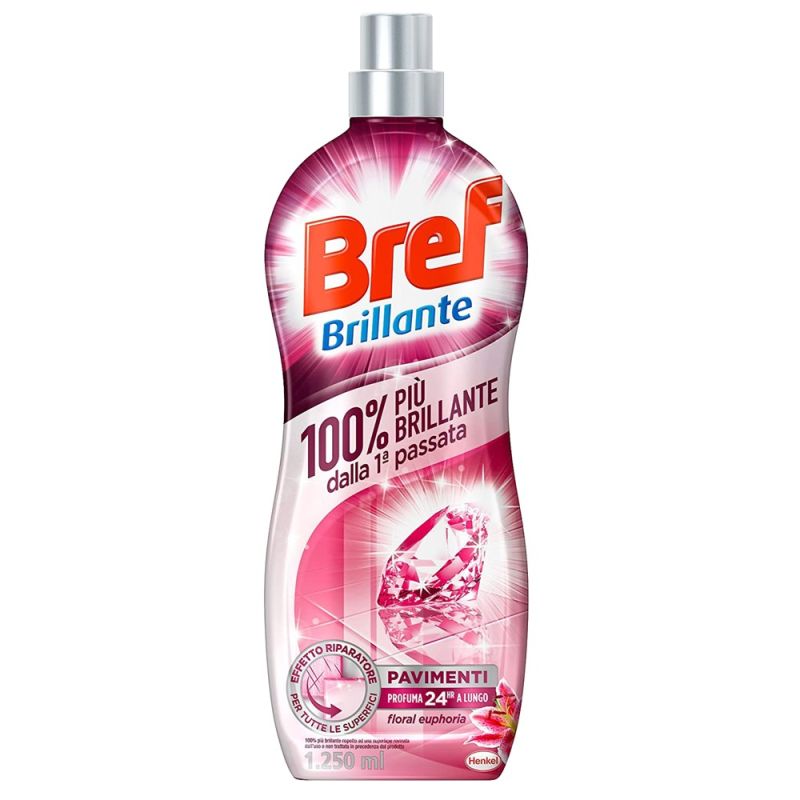 Cleaning detergent, for floor, with Euphoria flowers, Bref,