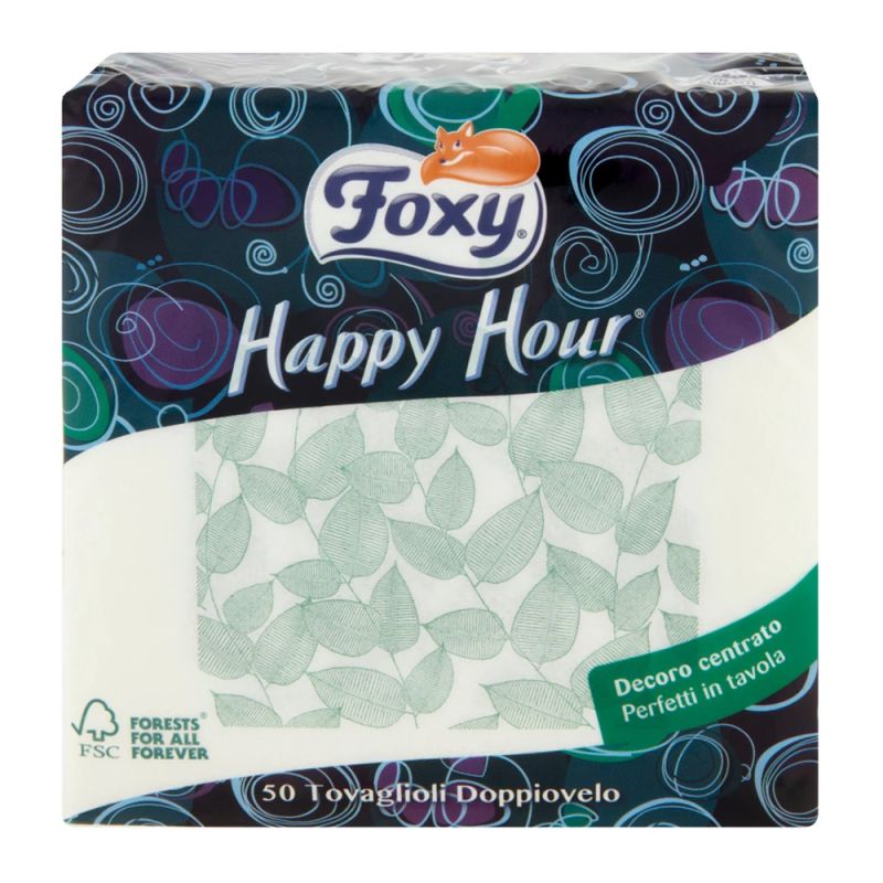 Letër duarsh, Foxy, 1 Pako, 50 Fije | Megatek