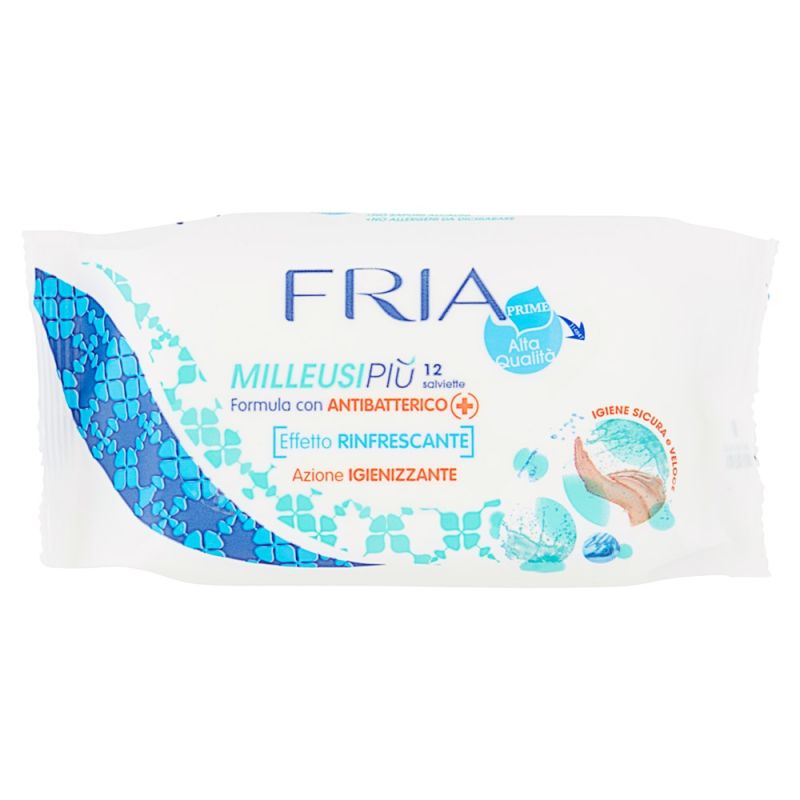 Wet disinfectant wipes, Fria, 12 pieces | Megatek