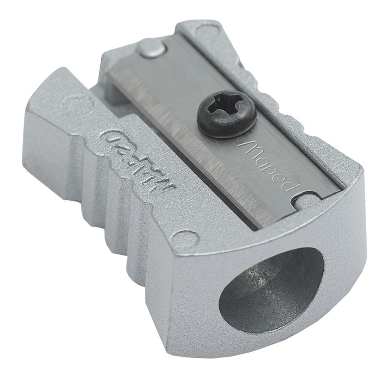 Pencil sharpener, Maped, metal, 10.5x5x1 cm, grey, 1 piece