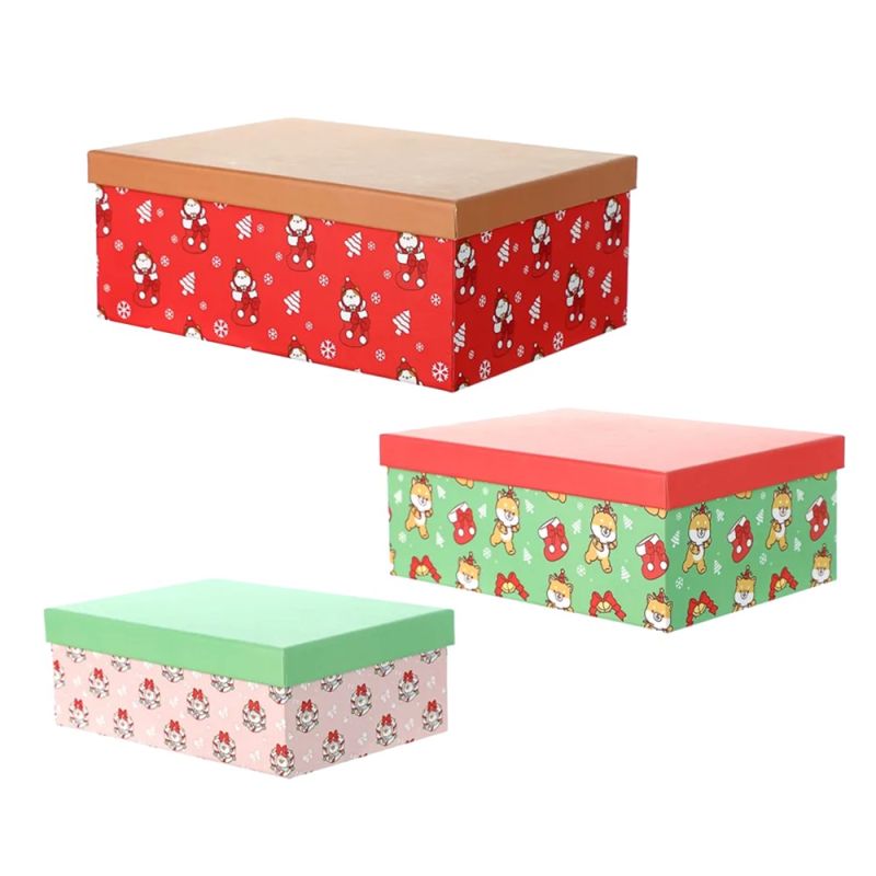 Rectangular gift boxes, mixed, different sizes, 3 pieces, 1