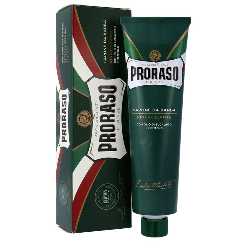 Proraso Italian Shaving Cream Tube Eucalyptus and Menthol, 1