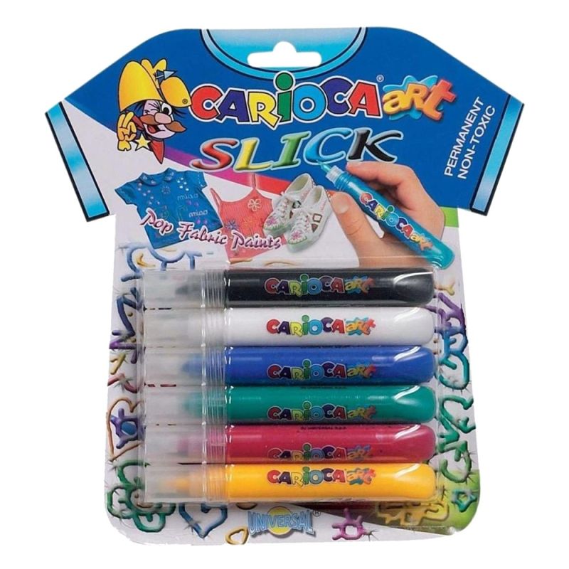 Permanent marker. Carioca. for textile. sliky. 6x10.5 ml | M