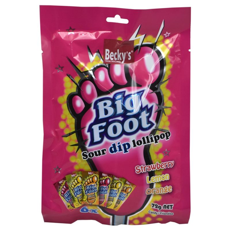 Big Foot sweets, mixed flavors, 72 gr, 6 pieces, 1 pack | Me