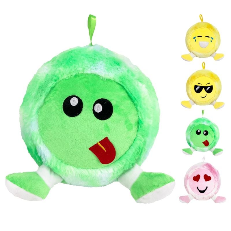 Inflatable plush ball, polypropylene and synthetic polyester
