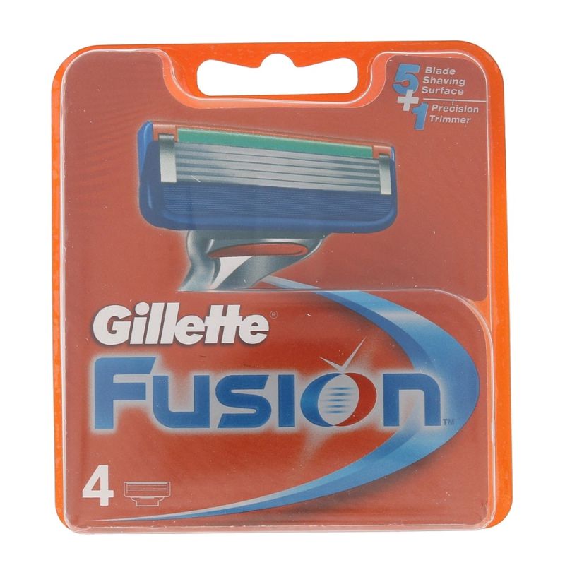 Gillette Fusion 5 4s Razor blades Black 4 pc | Megatek