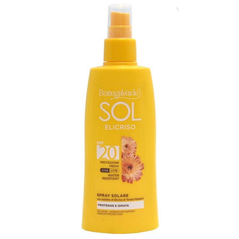 Sun protection spray lotion, SPF 20, Sol Helichrysum, Botteg
