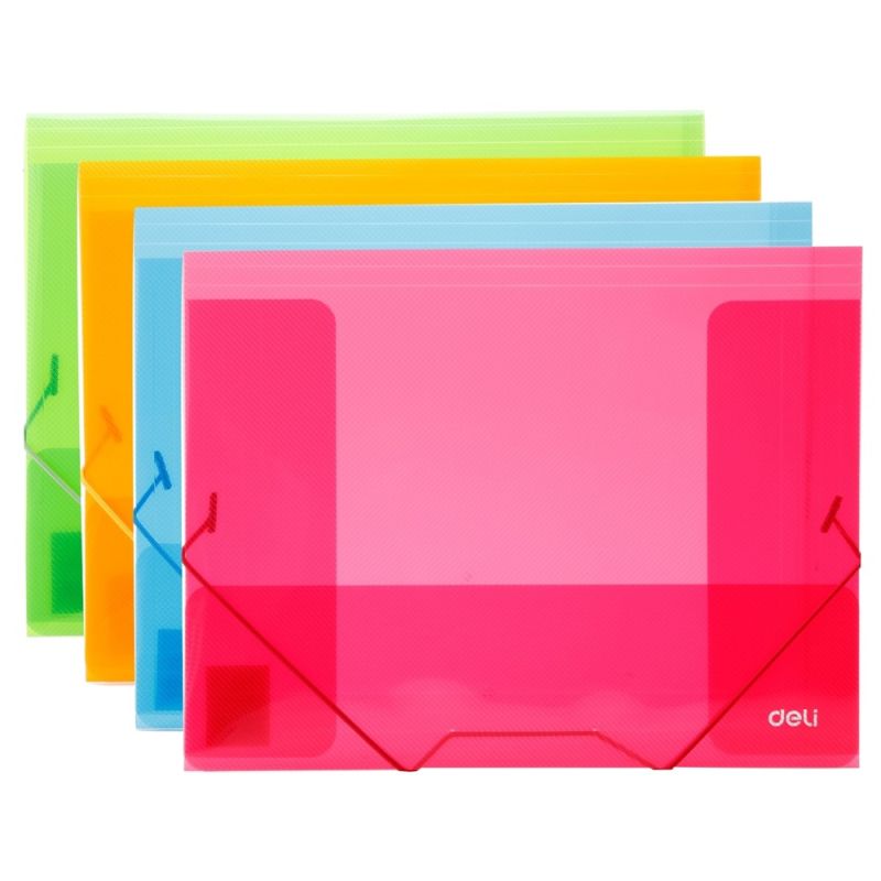 File folder, Rio, Deli, plastic, 32x23.2 cm, assorted, 1 pie