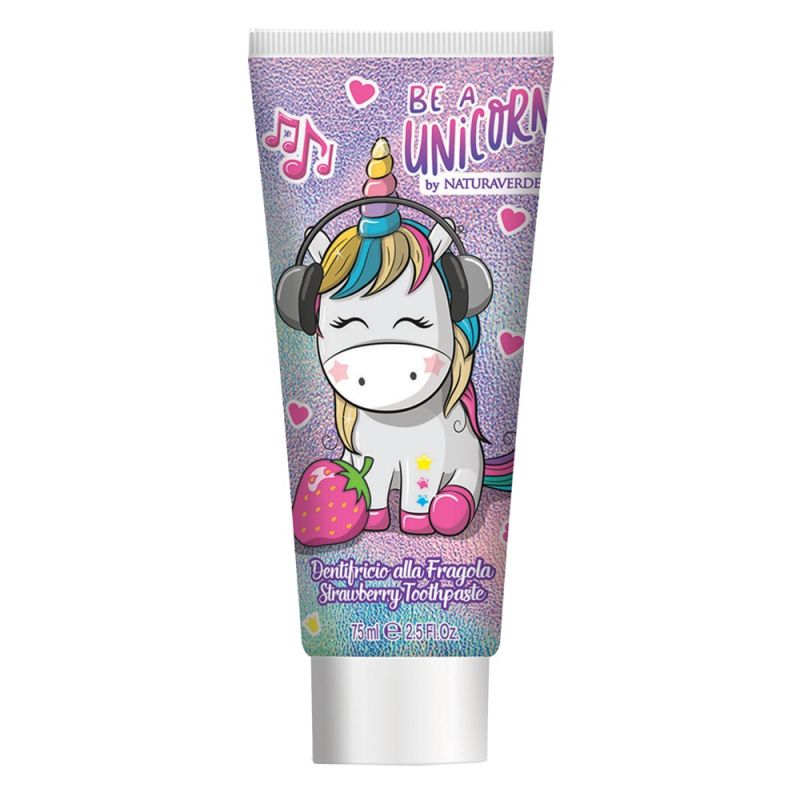 Toothpaste, for children, strawberry, Unicorn, 75 ml, 1 piec
