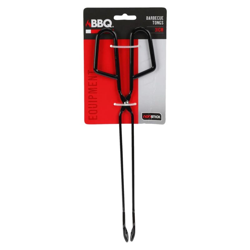 Barbecue clamp, BBQ, metal, 31.5 cm, black, 1 piece | Megate