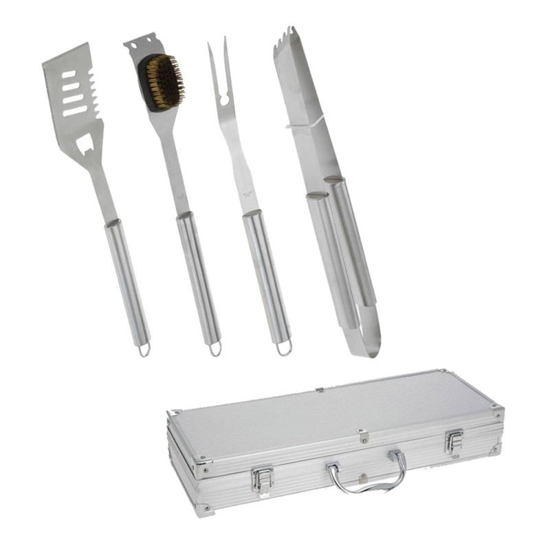 Set of cooking accessories for barbecue, BBQ, stainless stee