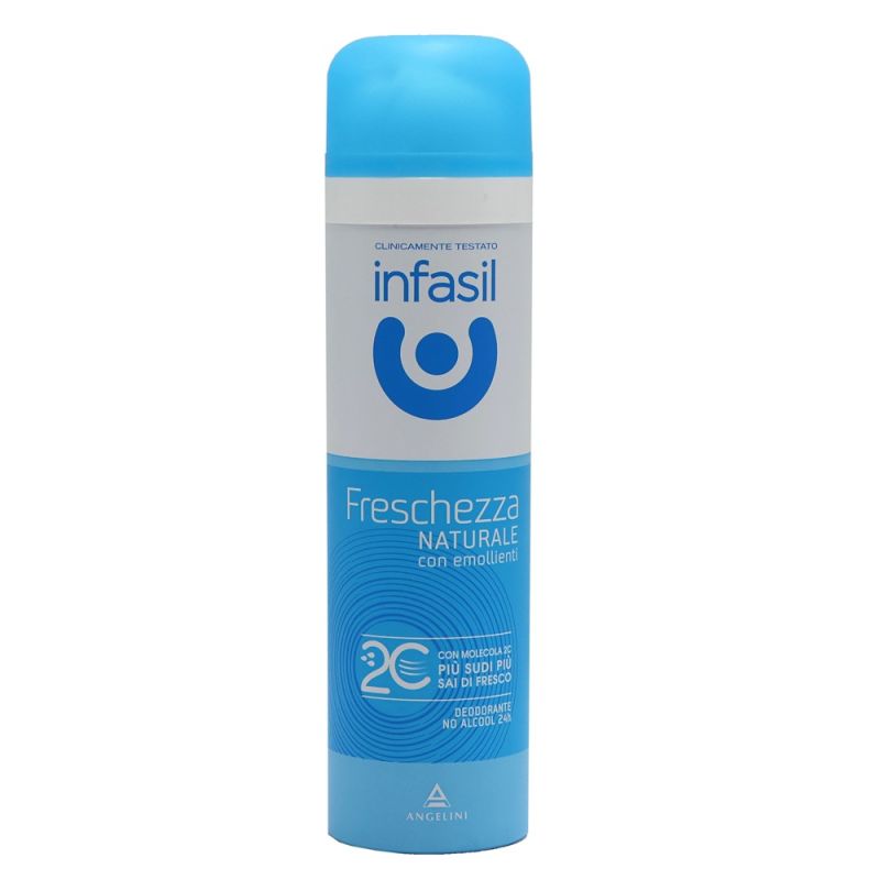 Deo spray, Infasil, Natural, Fresh shower, 150 ml, 1 piece
