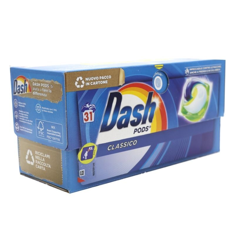 Detergjent kapsulë për rrobat, Dash, classico, 31 larje, 1 p