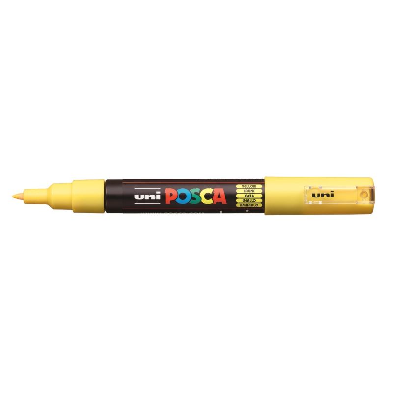 Water-based marker, UNI POSCA, PC-1M, Yellow, 1 piece | Mega