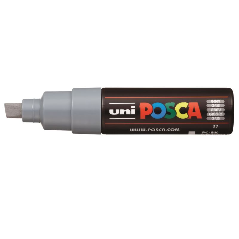 Water-based marker, UNI POSCA, PC-8K, Gray, 1 piece | Megate