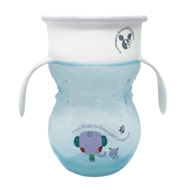 Cup for children, Cangaroo, Magic 360°, blue, 6m+, 270 ml, 1