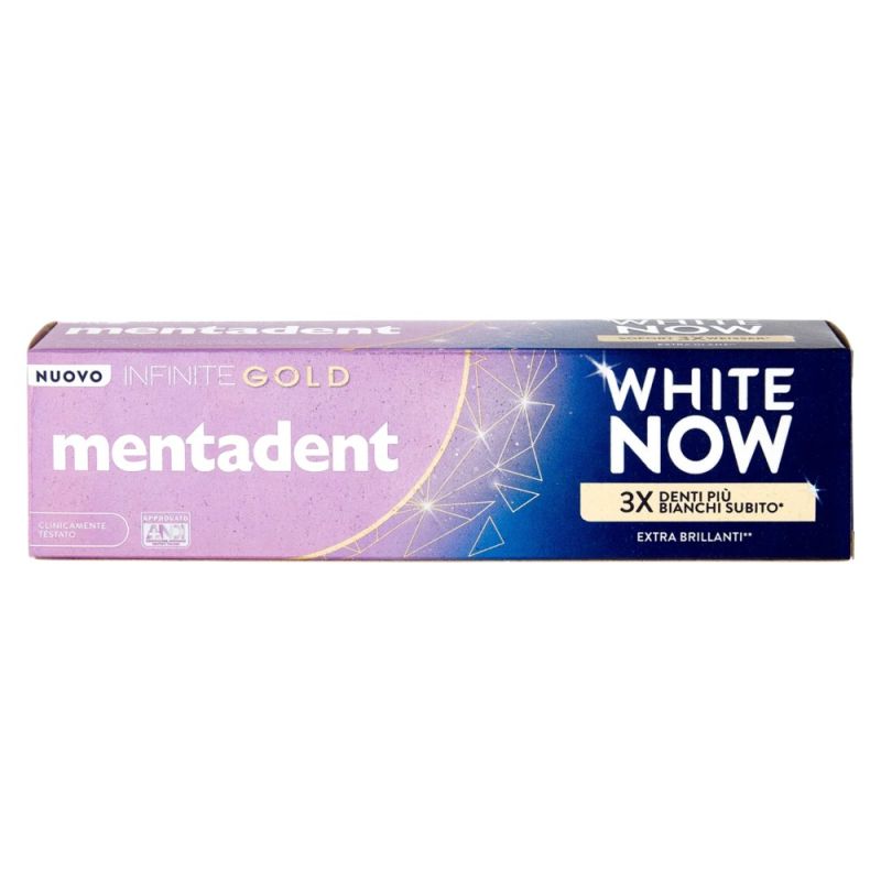 Toothpaste, Mentadent, White Now, Infinite Gold, 75 ml, 1 pi