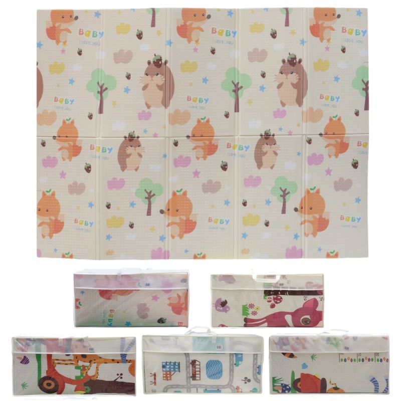 Tapet puzzle me palosje për fëmijë, 150x180 cm, mikse, 1 cop