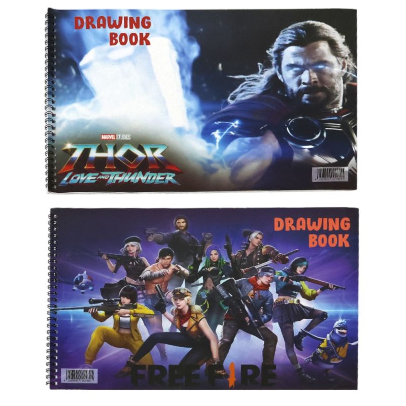 Spiral drawing notebook, A4, 13 sheets, 100 g, 1 piece | Meg