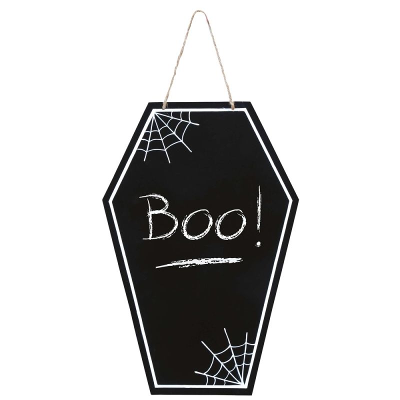 Chalkboard, halloween, BOO, 40x27 cm, black, 1 piece | Megat