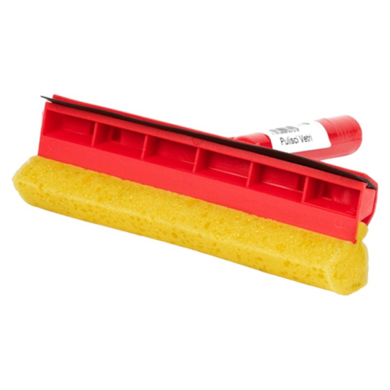 Glass cleaning sponge and eraser, ivana, 20 cm, red, 1 piece