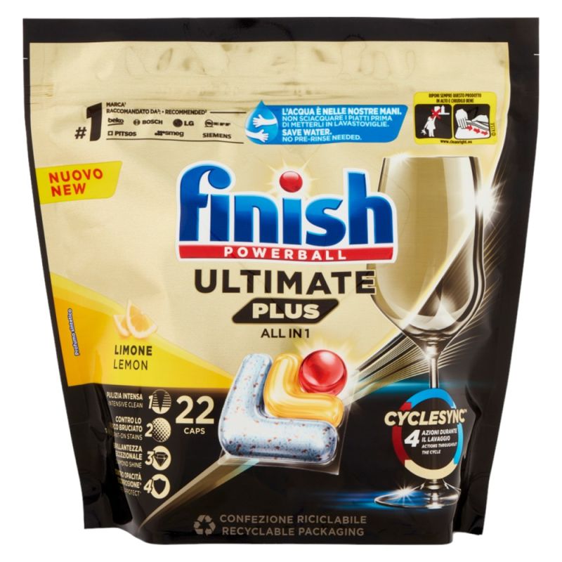 Capsules for dishwashers, Finish, Ultimate plus, all in 1, 2