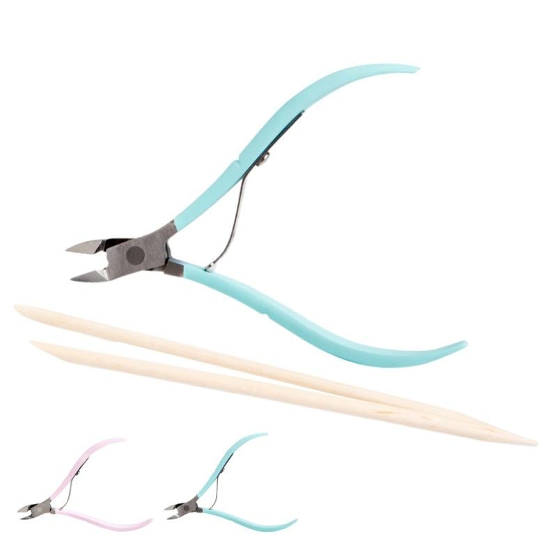 Cuticle cutter and pusher, IDC, stainless steel, mixed, 1 pi