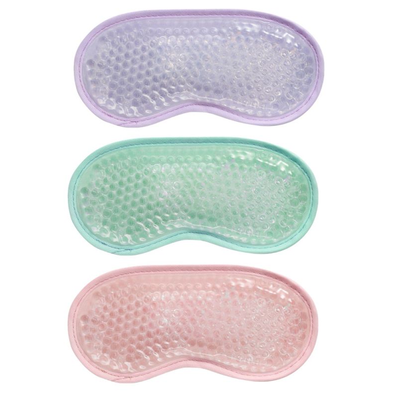 Eye mask, IDC, aqua peas, with pearls, mixed, 1 piece | Mega
