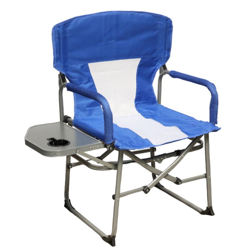 Camping chair, metal, 47x34x78 cm, blue, 1 piece | Megatek