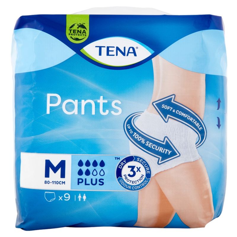 Sanitary napkins, Tena, pants, Medium, plus, x9, 1 pack | Me