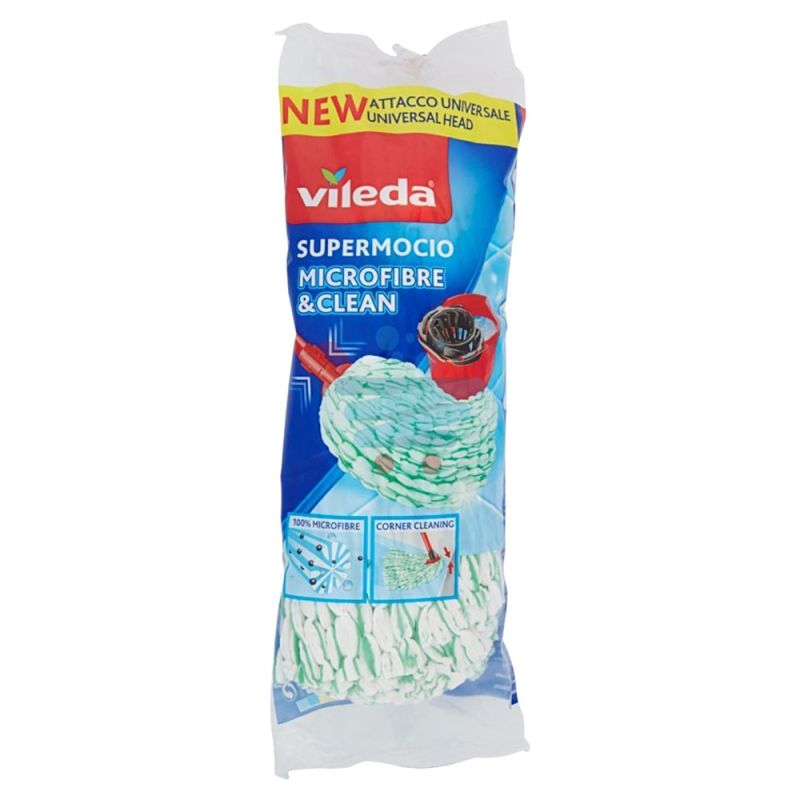 Cleaning swab, Vileda, microfiber, green, 1 piece | Megatek