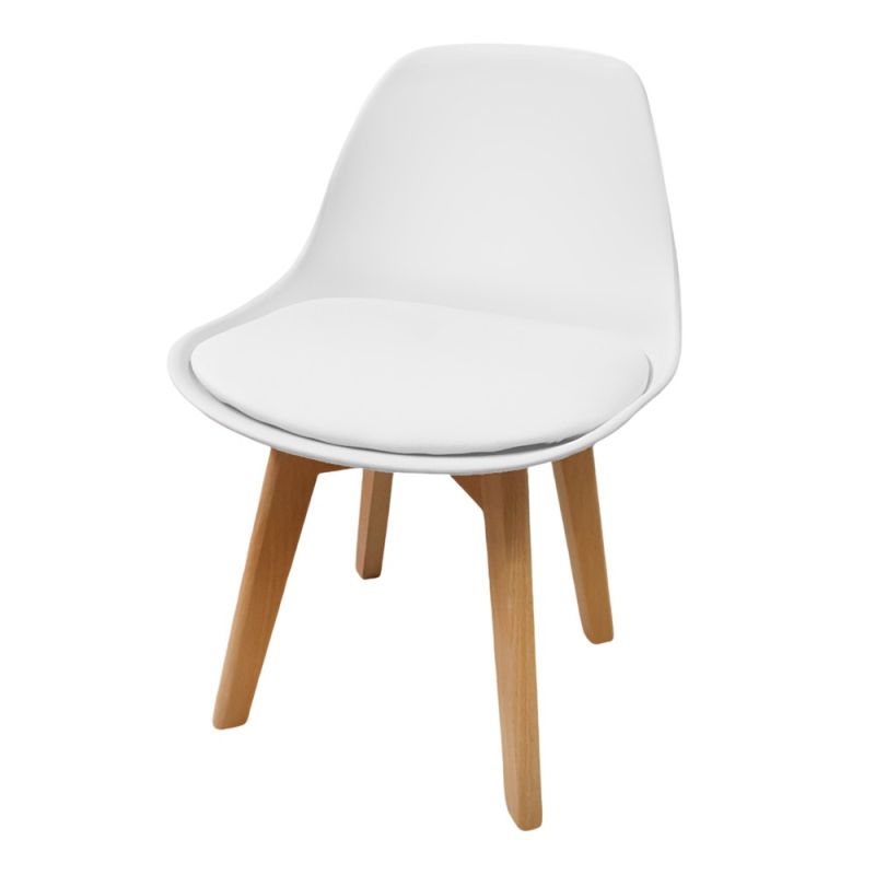 Karrige për fëmijë, dru ahu, e bardhë, 33X38X56 cm, 1 copë