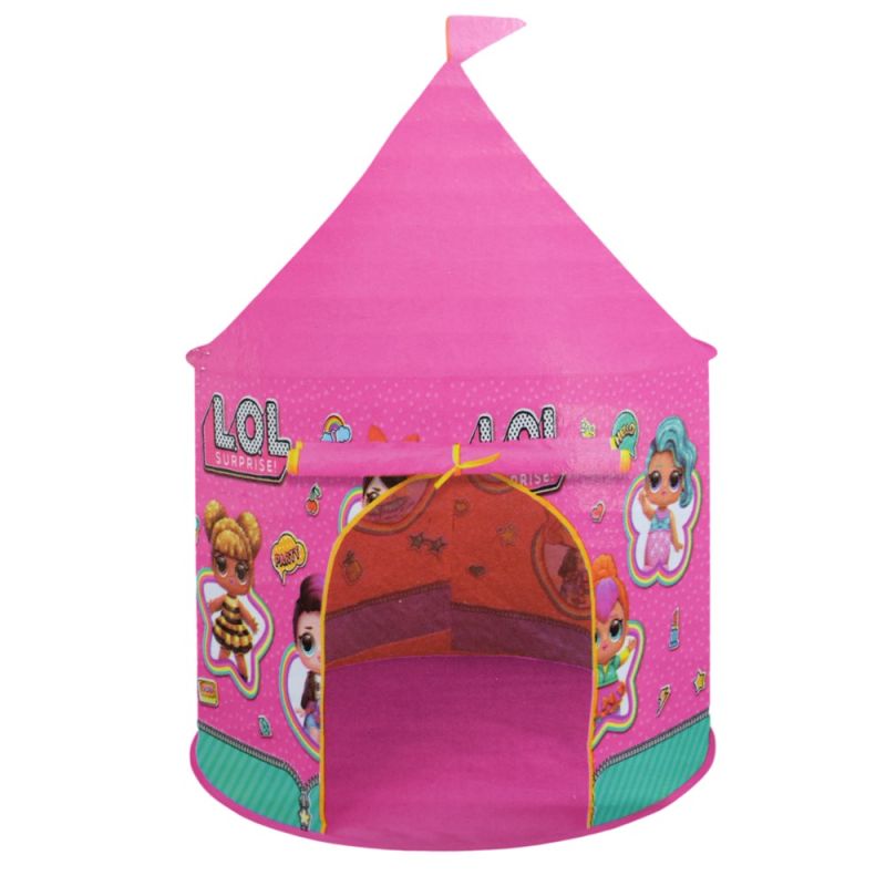 Tendë për fëmijë+topa, poliestër, rozë, 1 copë | Megatek