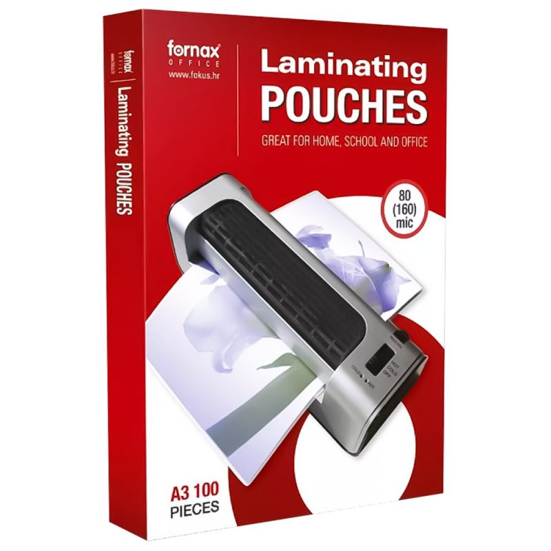 Laminating envelope, Fornax, 80 mic, 303x426 mm, A3, 100 she