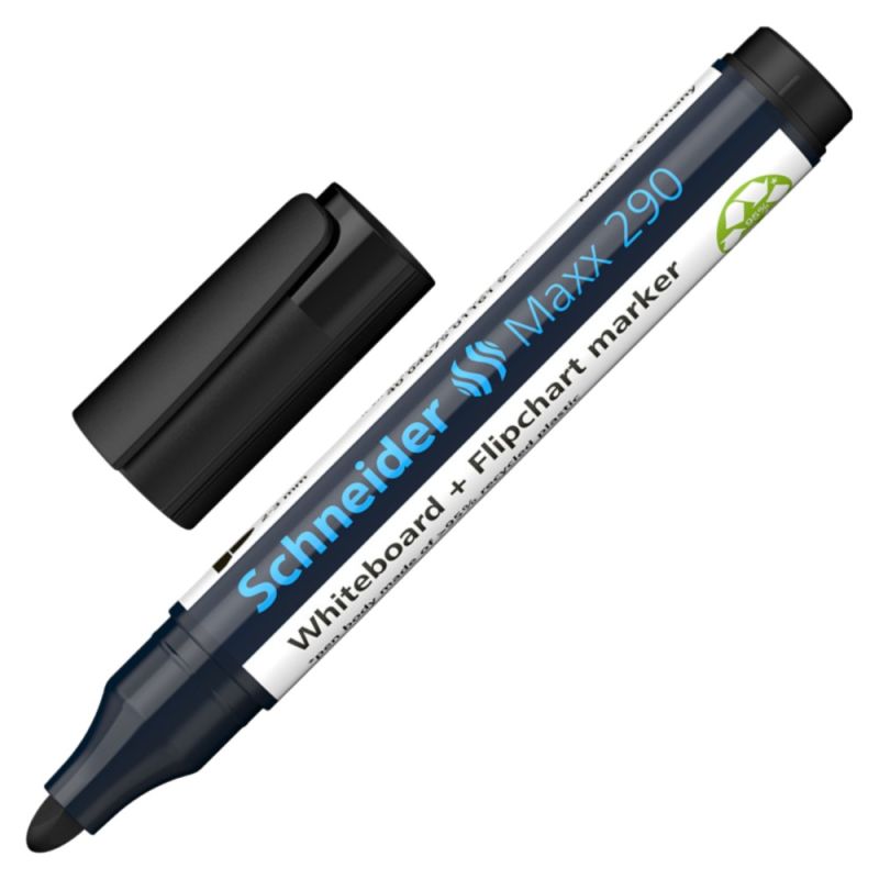 Whiteboard marker, Maxx, 290, black, 9001, Schenider, 1 piec