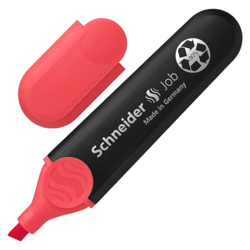 Highlighter, Job, red, 1502, Schneider, 1 piece | Megatek