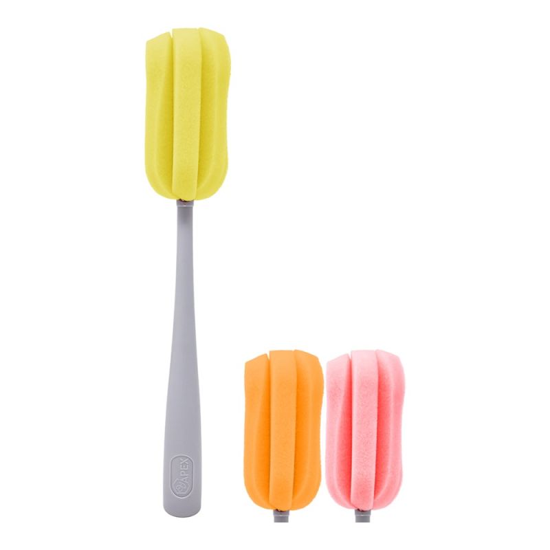 Cleaning sponge for glasses and bottles, Apex, plastic/spong