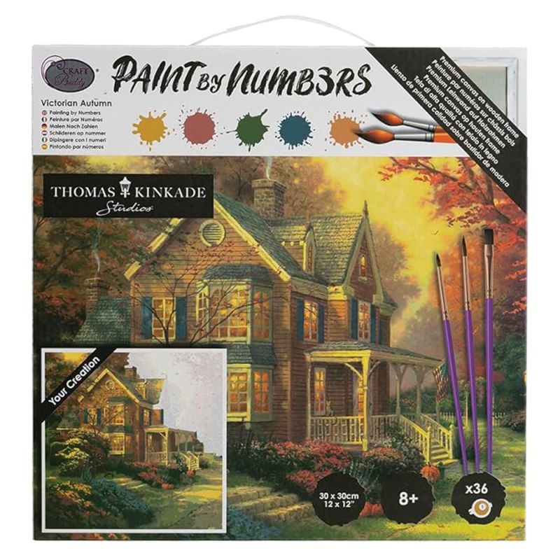 Paint by numbers, Craft Buddy, Creative Eye, 30x30 cm, +8 vj