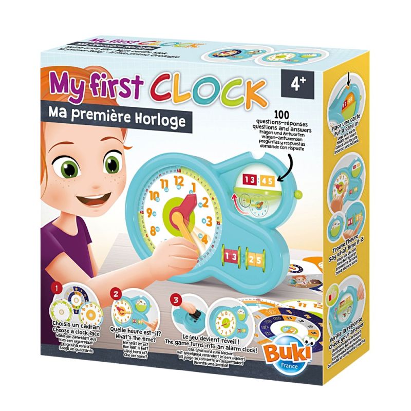 Educational toy for children, Buki, My first clock, +4 years
