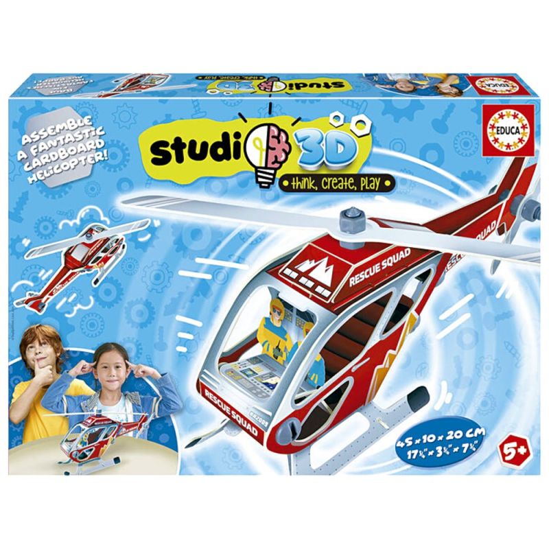 Lodër për fëmijë, Educa, Helicopter Studio 3D, +5 vjec, 1 co